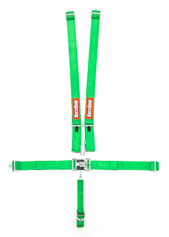5pt Harness Set L&L Green SFI - Jr Dragster/Junior Dragster/Karting ...