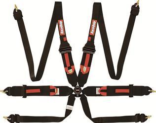 6pt Harness Camlock P/U Lap Black HNR FIA - Jr Dragster/Junior Dragster ...