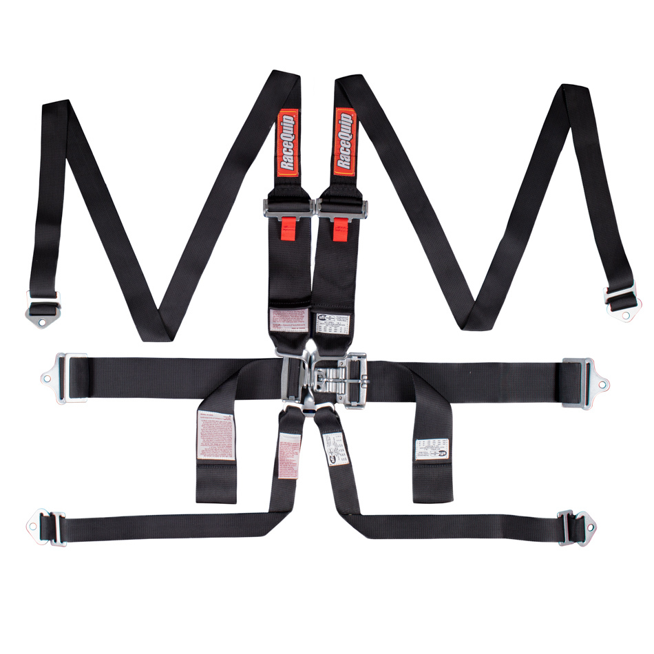 6pt Harness Set L&L HNR Black SFI - Peyton Racing LLC