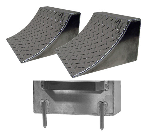 Wheel Chocks w/ Pins Pair - Peyton Racing LLC