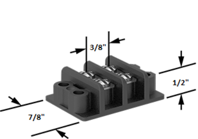 Terminal Block - Two Circuit Terminal Block - Peyton Racing LLC