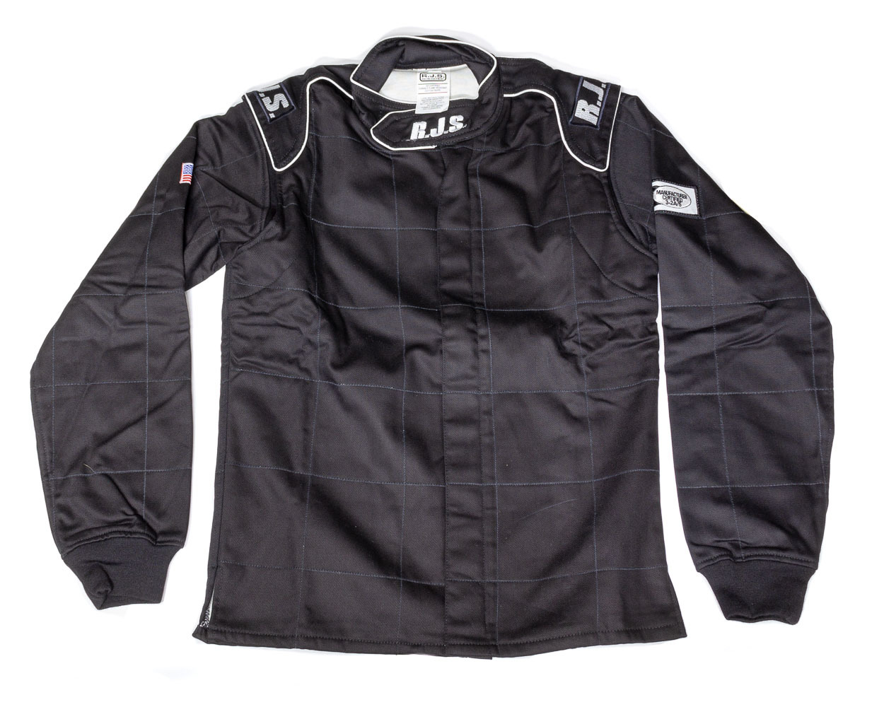 Jacket Black Large SFI-3-2A/5 FR Cotton - Peyton Racing LLC
