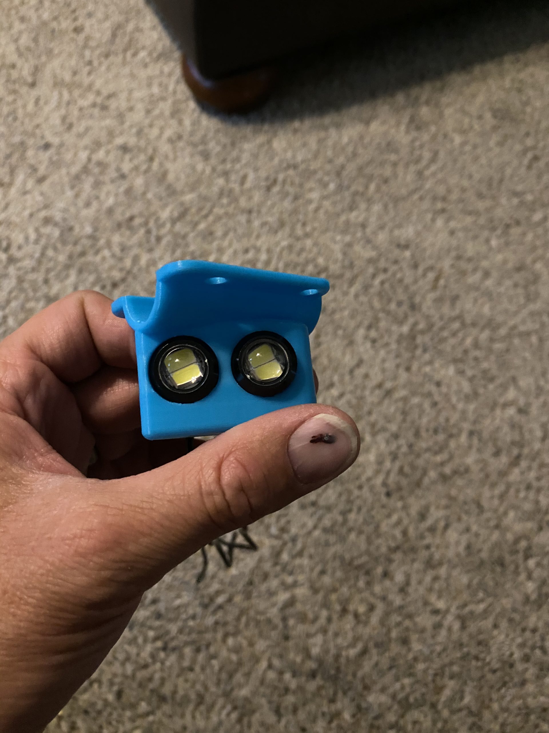 Clamp on Jr Dragster headlights angled - Peyton Racing LLC