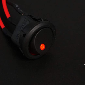 Rocker Switch - Red LED - Jr Dragster/Junior Dragster/Karting/Quarter ...